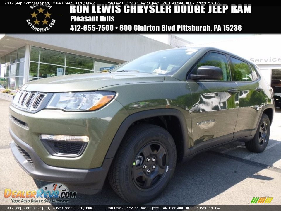 2017 Jeep Compass Sport Olive Green Pearl Black Photo 1