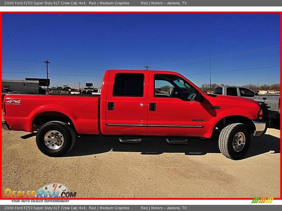 2000 Ford F250 Super Duty Xlt Crew Cab 4x4 Red Medium Graphite Photo