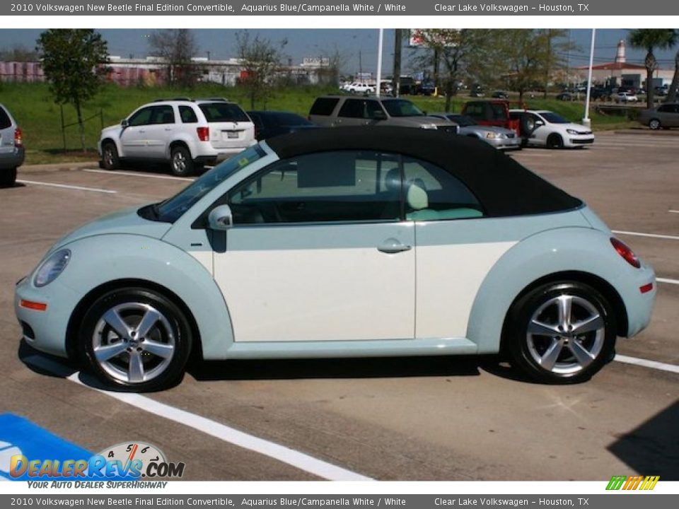 2010 Volkswagen New Beetle Final Edition Convertible Aquarius Blue/Campanella White / White ...
