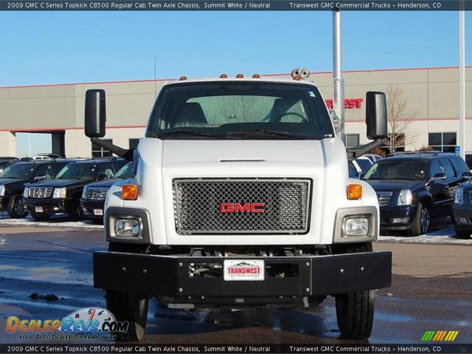 2009 GMC C Series Topkick C8500 Regular Cab Twin Axle Chassis Summit White / Neutral Photo #2 ...