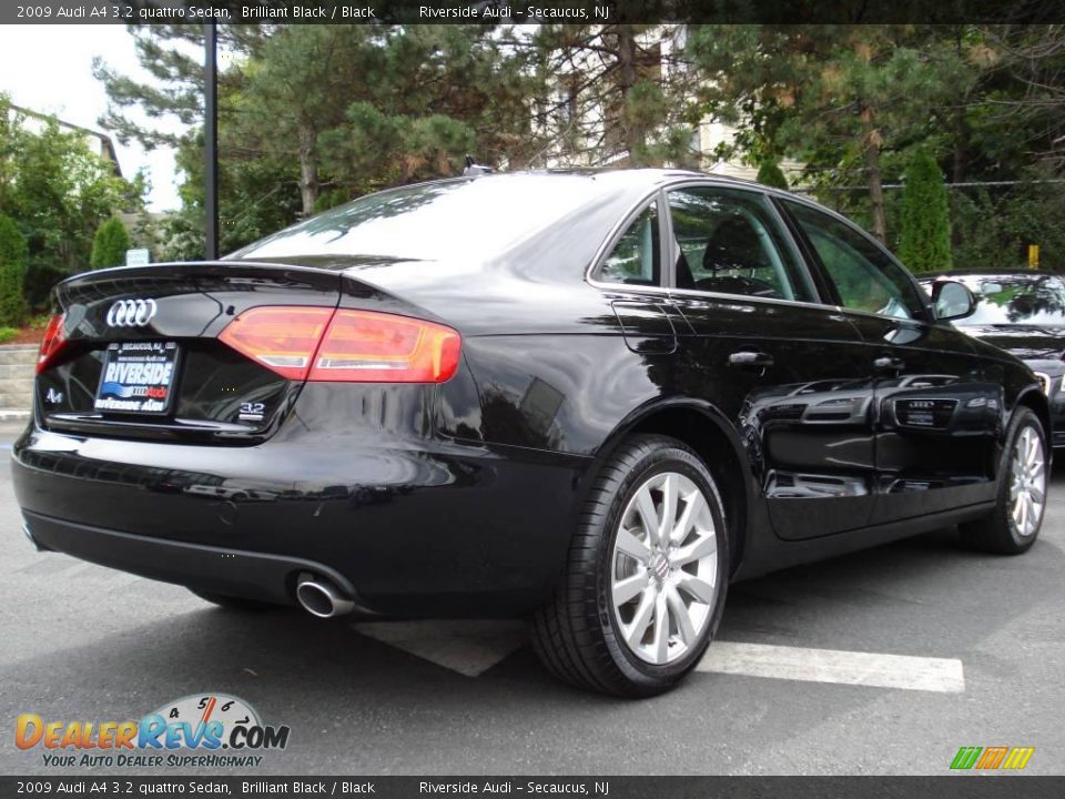 2009 Audi A4 3.2 quattro Sedan Brilliant Black / Black Photo #4 | DealerRevs.com